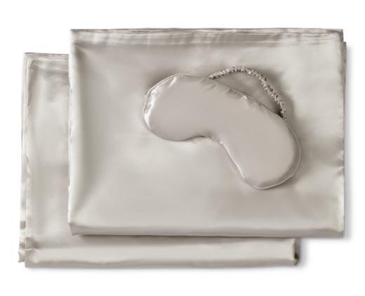 Huntington Home 2-Pack Satin Pillowcase and Eye Mask Set - Aldi - US ...