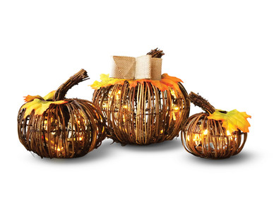 Huntington Home 3-Piece Pumpkin Set - Aldi - US - Specials archive