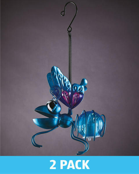 Blue Solar Hanging Bug Lights 2 Pack - Aldi - Great Britain - Specials ...