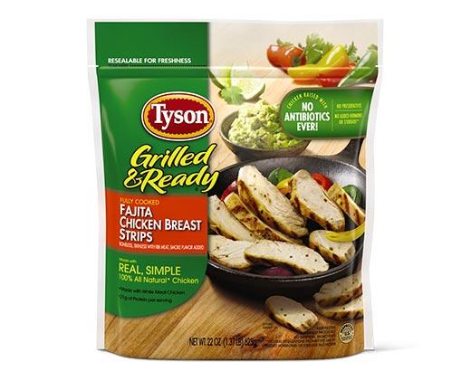 Tyson Fajita Grilled Chicken Strips - Aldi - US - Specials archive