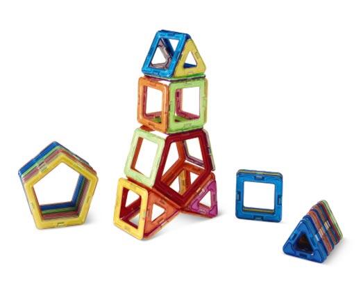 Bee Happy 52-Piece Magnetic Tiles - Aldi - US - Specials archive