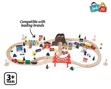 Wooden Train Set - Aldi - Australia - Specials archive