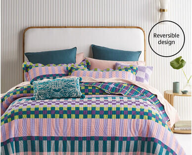 Quilted Coverlet Set Queen/King Size - Aldi - Australia - Specials archive