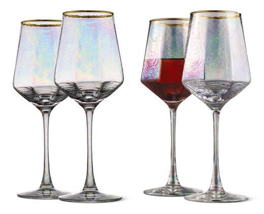 Crofton Hammered Wine or Champagne Glasses - Aldi - US - Specials archive