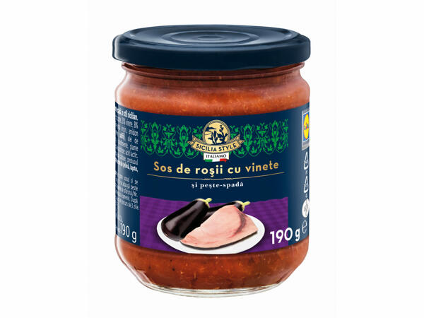Sos de roșii cu vinete și pește spadă - Lidl - România - Promoții arhiva