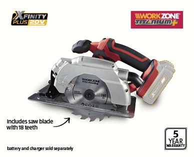 20V Circular Saw 165mm Skin - Aldi - Australia - Specials archive