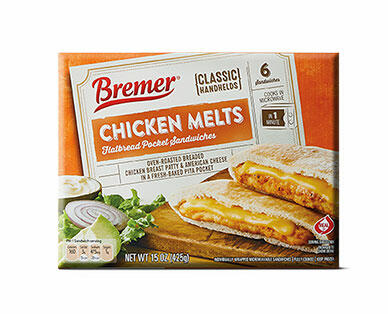 Bremer Angus Cheeseburger or Chicken Pita Melts - Aldi - US - Specials ...