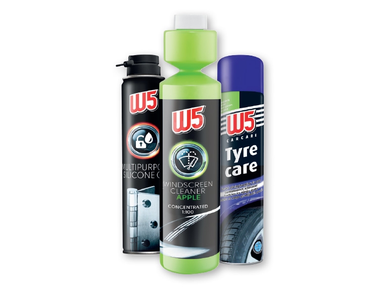 W5(R) Silicone Oil/ Windscreen Cleaner/Tyre Care - Lidl - Ireland ...
