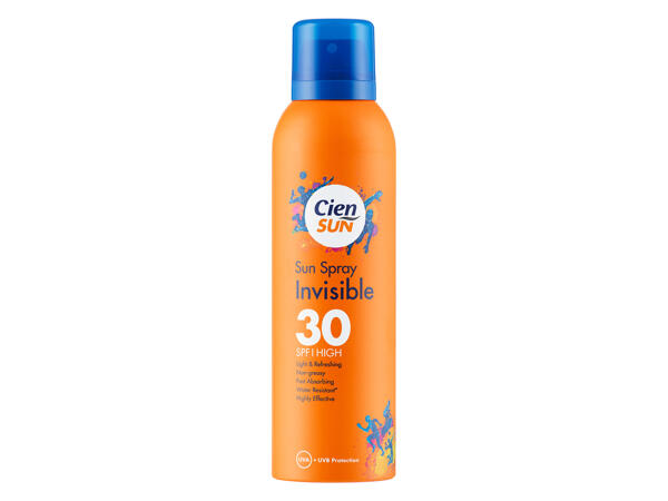 Cien Sun Spray Invisible SPF 30 - Lidl - Great Britain - Specials archive