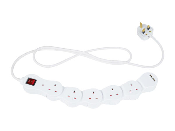 Flexible 5 Section Extension Lead - Lidl - Northern Ireland - Specials ...