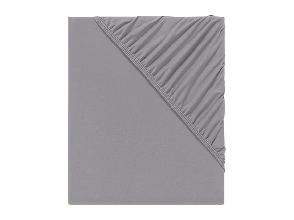 Livarno Home Microfibre Jersey Fitted Sheet - King - Grey - Lidl ...