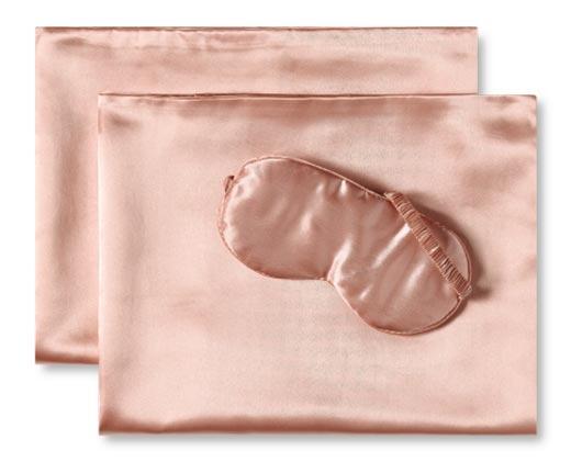 Huntington Home 2-Pack Satin Pillowcases and Eye Mask Set - Aldi - US ...