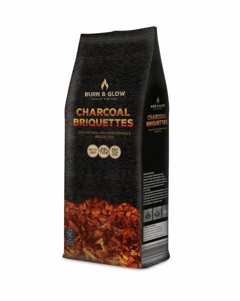 Burn & Glow 2KG Charcoal Briquettes - Aldi - Ireland - Specials archive
